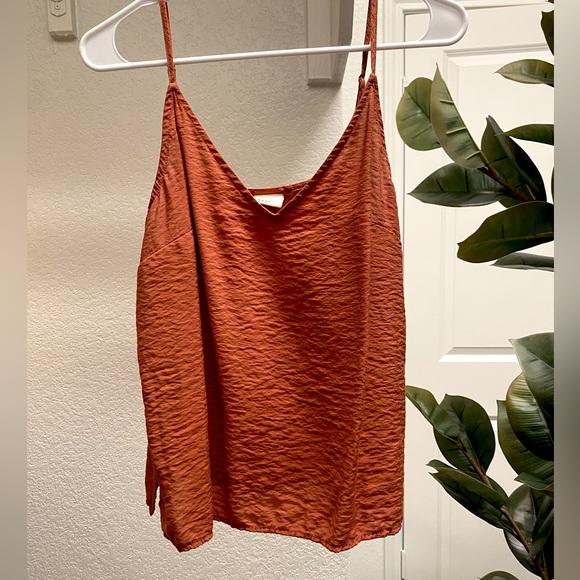 a new day | Tops | Linen Burnt Orange Cami | Poshmark